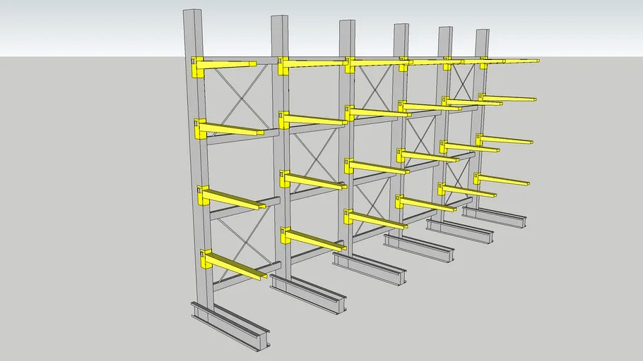 Cantilever Racking 3d model