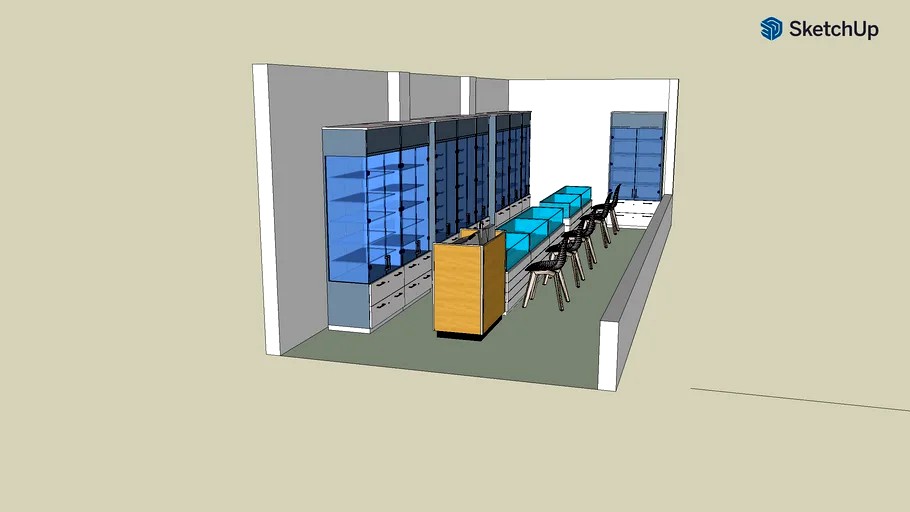 Mobile shop 3d model