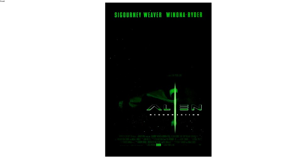 Alien Resurrection Poster Ver.1 3d model