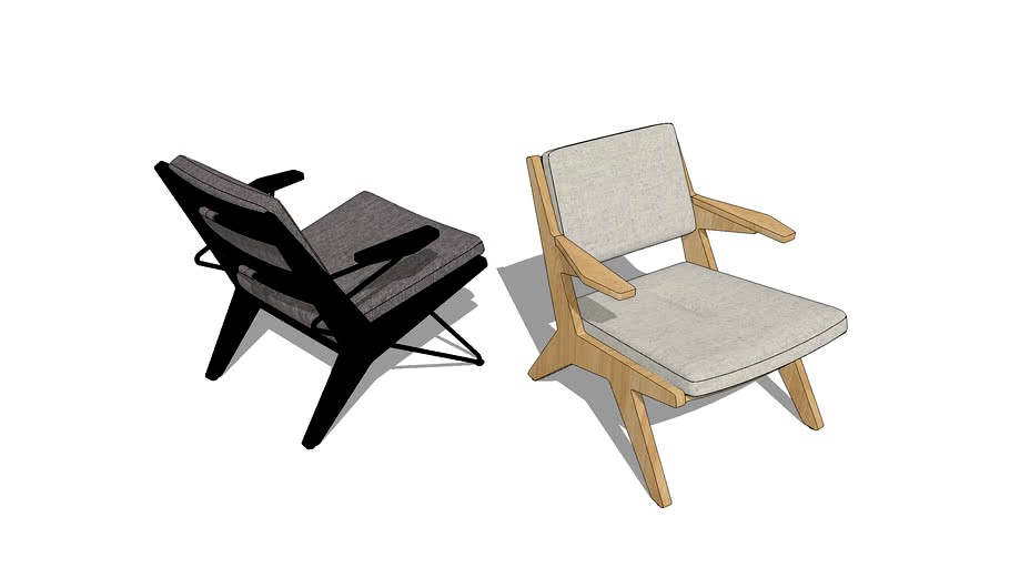PROSTORIA - Toggle easy chair by Numen / For Use 3d model