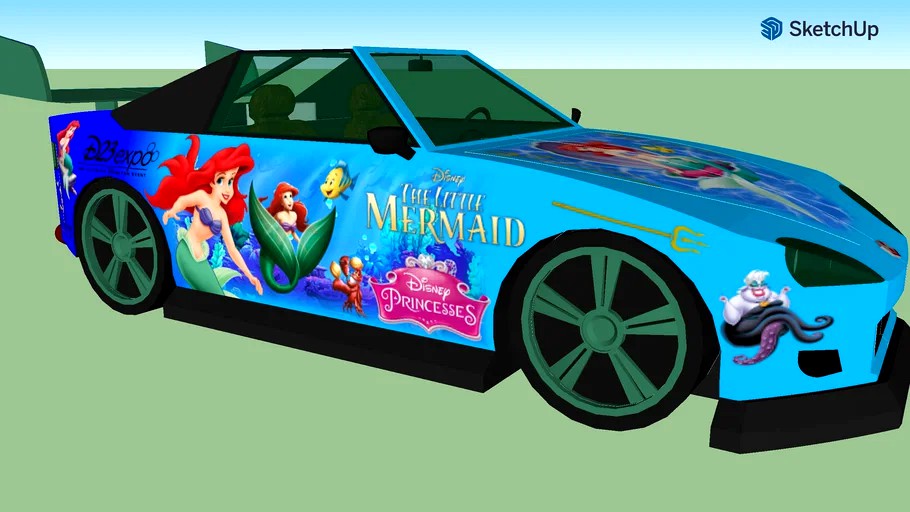 Disney Animation The Little Mermaid Car 3d model
