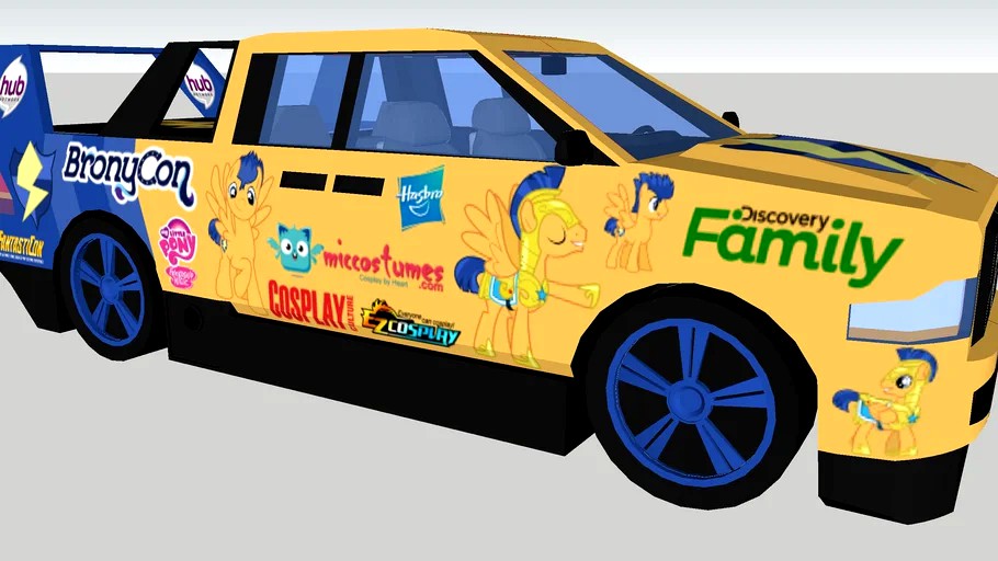 MLP FIM Flash Sentry Car 3d model