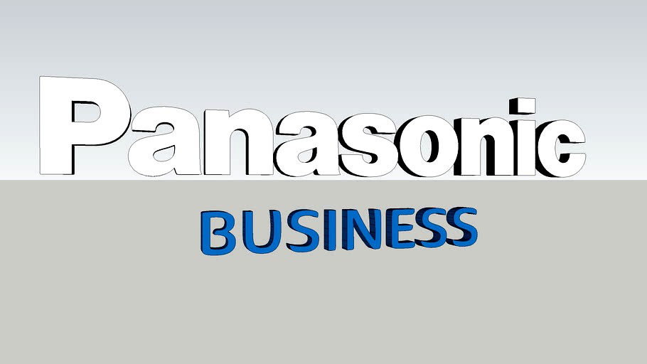 Panasonic Business Logo 3d model