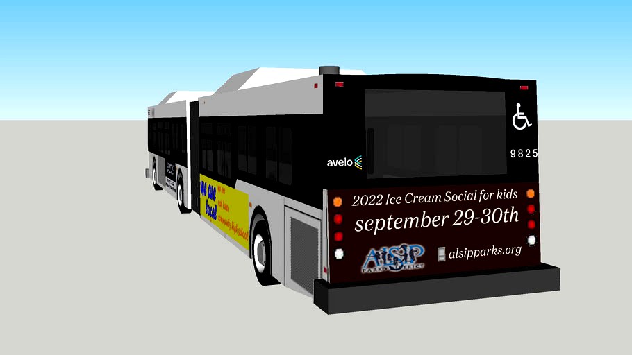 1998 new flyer d60lf 3d model
