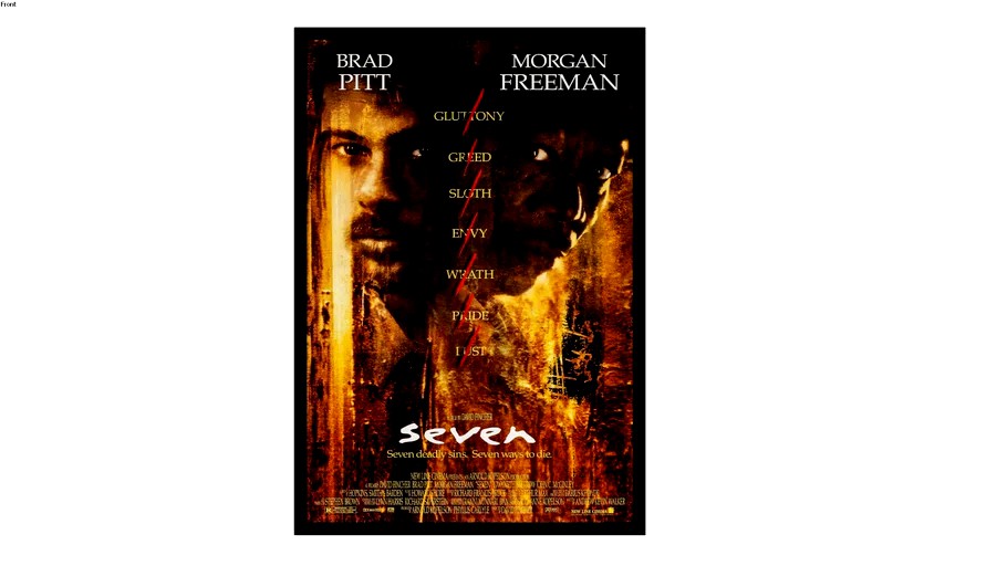 Seven Poster 3d model