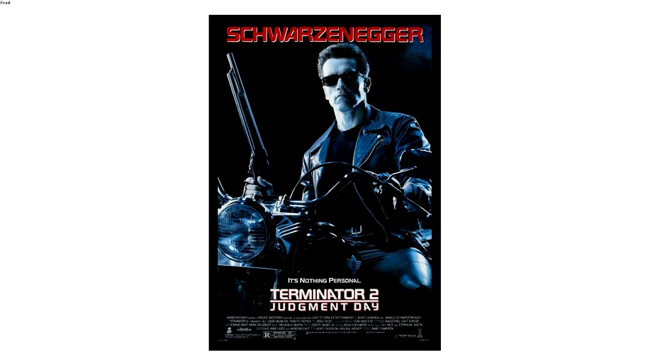 Terminator 2 Judgment Day Poster 3d Model 6179