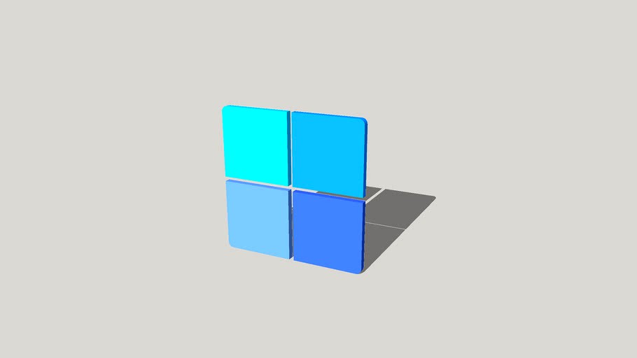 LOGO 3D WINDOWS 11 by NiMo model