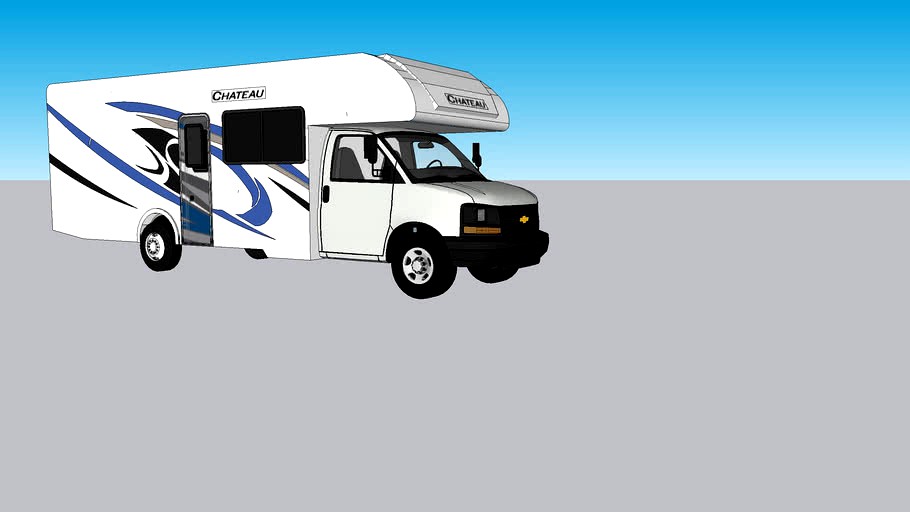 2021 Thor Motor Coach Chateau (Class C Chevy motorhome) RV 3d model