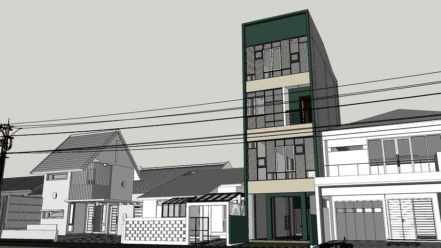 RUKO 4 LANTAI 3d model