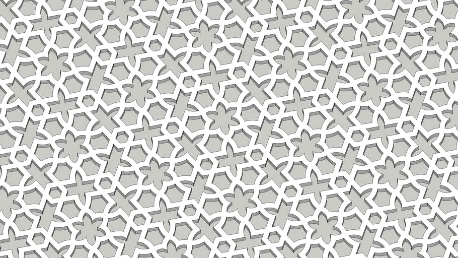 islamic pattern 3d model