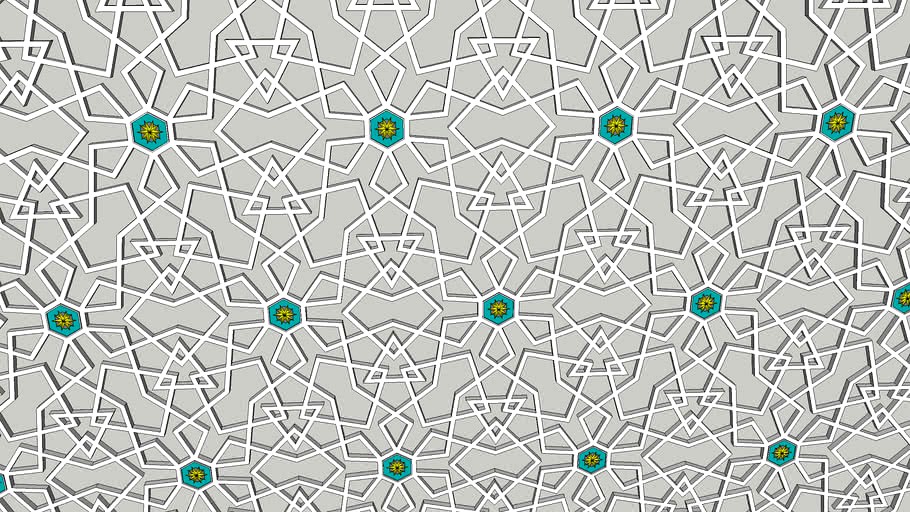 islamic pattern 3d model