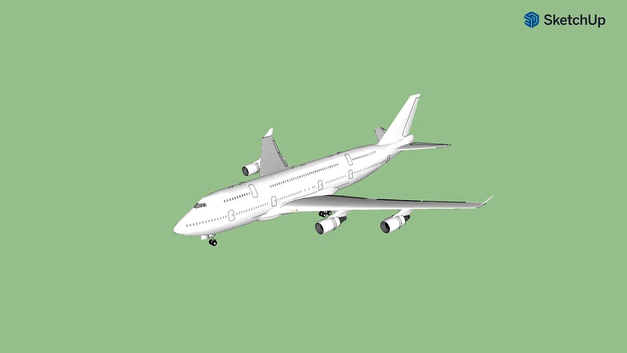 Boeing 747X Double Decker 3d model