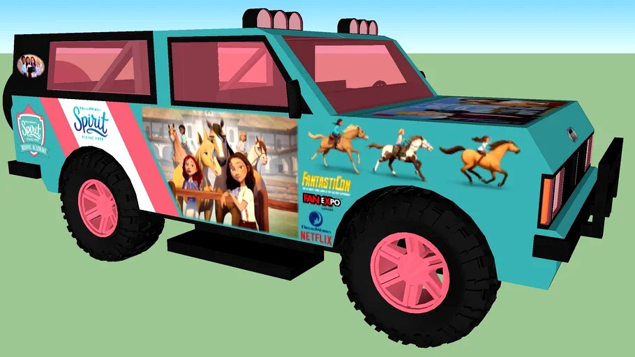 DreamWorks Spirit Riding Free Riding Academy Car 3d model