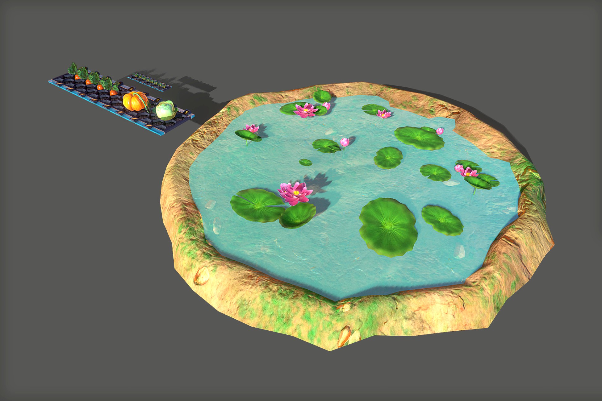 Stylized Plants Pack 3d model