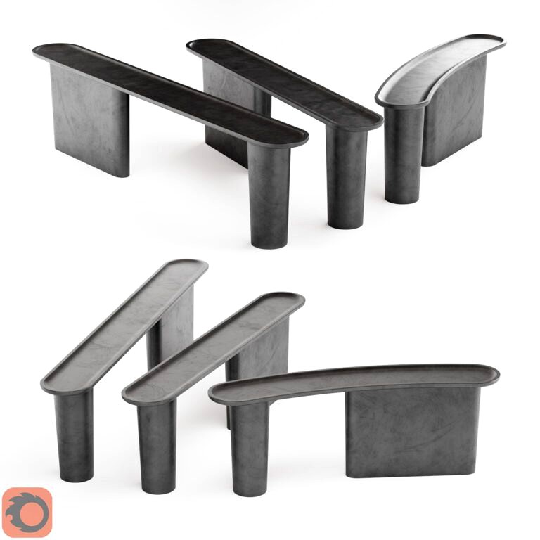 Baxter Calix consoles (333575) 3d model