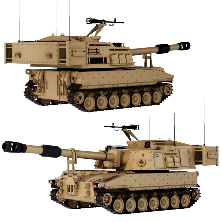 Self-Propelled Howitzer M109A6 Paladin 2019 (325477) 3d model