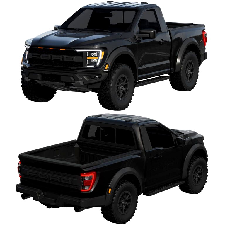 Ford F150 Raptor Regular cab 2022 car (317991) 3d model
