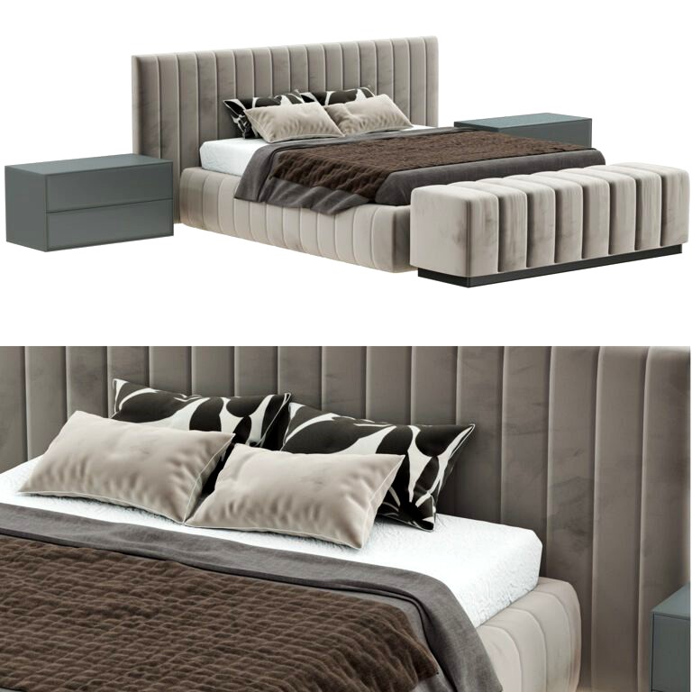 Modern bed design (270352) 3d model