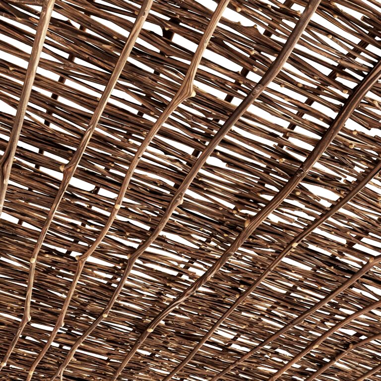 Ceiling wicker branch crooked (259057) 3d model