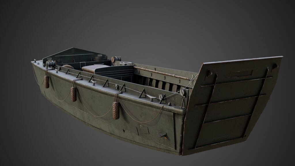 WW2 Boat (198610) 3d model