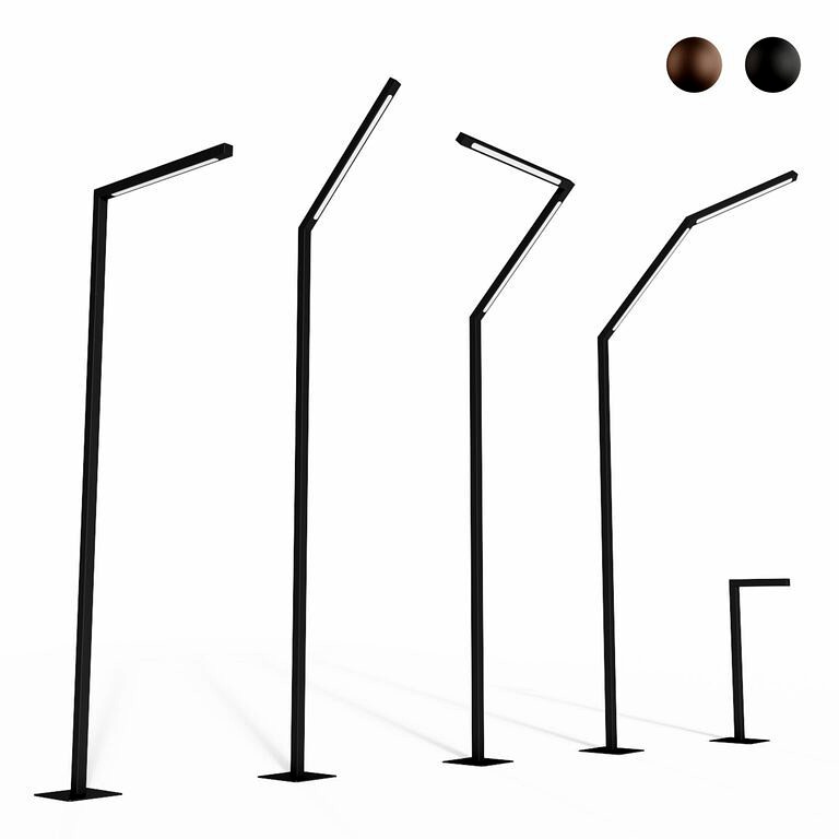 Lamp Poles Vibia Palo Alto Pack (168446) 3d model