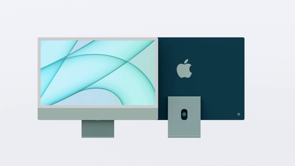 iMac 24 2021 M1 Apple Silicon SoC Green (138836) 3d model