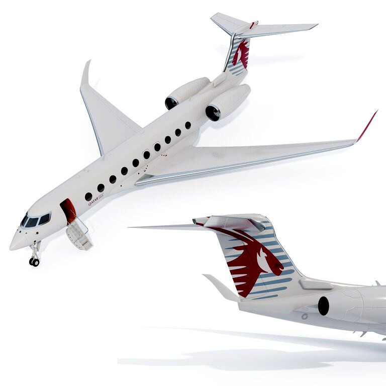 Gulfstream G700 aircraft (138589) 3d model