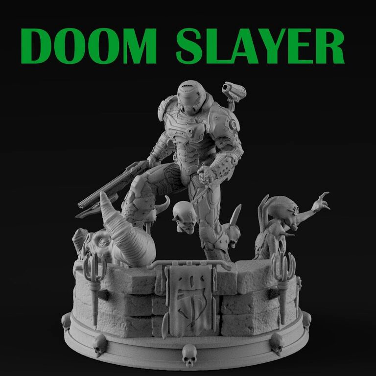 Doom Slayer Statue (128719) 3d model