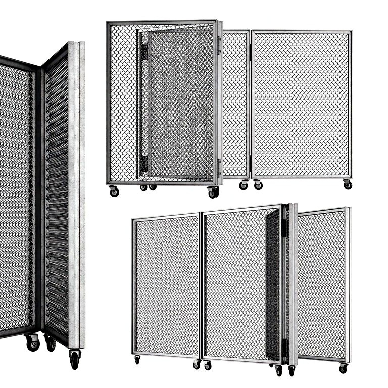 Movable metal screen (125852) 3d model