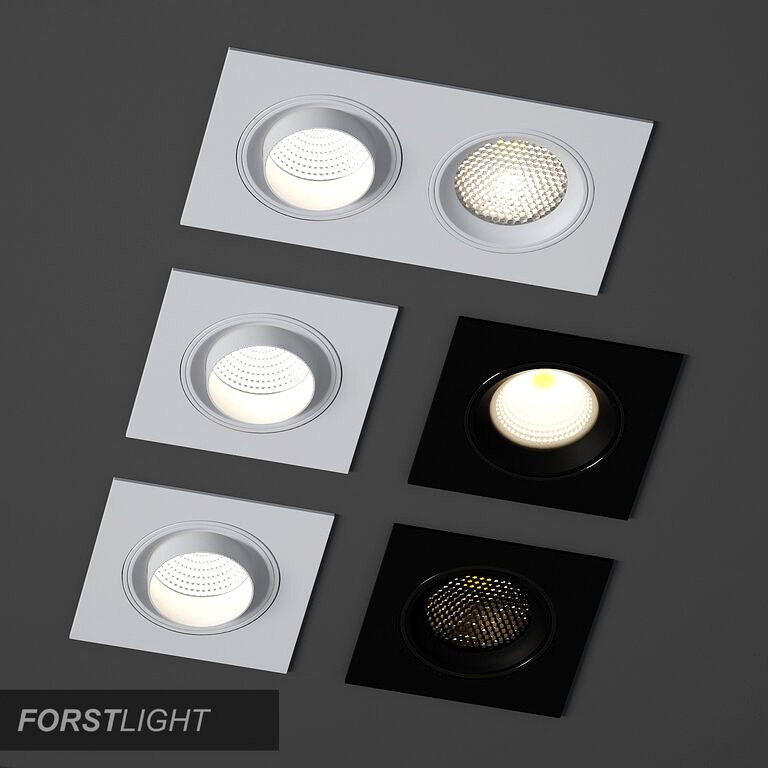 Forstlight MODULAR recessed lamp 3d model (116287)