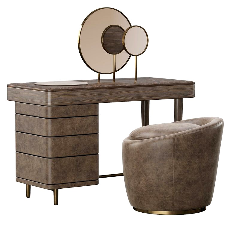 Smania Loren Dressing table and pouf (115511) 3d model