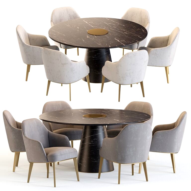 Poliform jane BERTOIA ROUND DINING TABLE (101543) 3d model