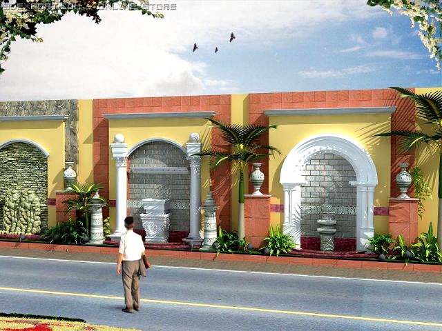 Great exterior wall 3D Model