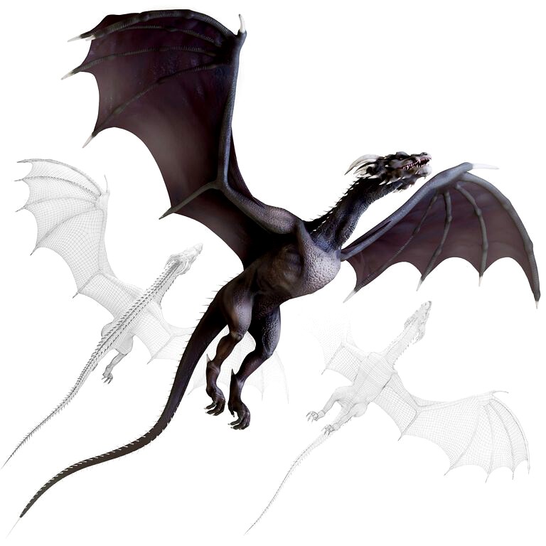 Flying Dragon (23742) 3d model