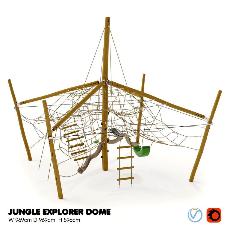 Kompan Jungle Explorer Dome (19212) 3d model