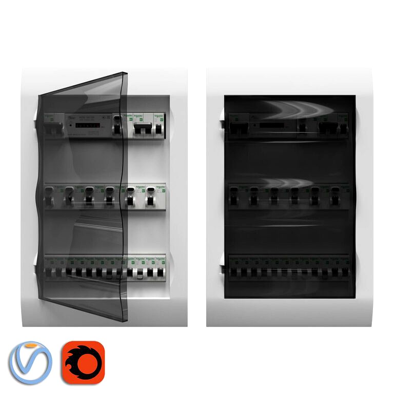 Schneider Electric Easy9 built-in electric switchboard for 36 modules ...