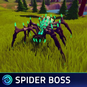 Stylized Spider Boss - RPG Forest Animal 3d model