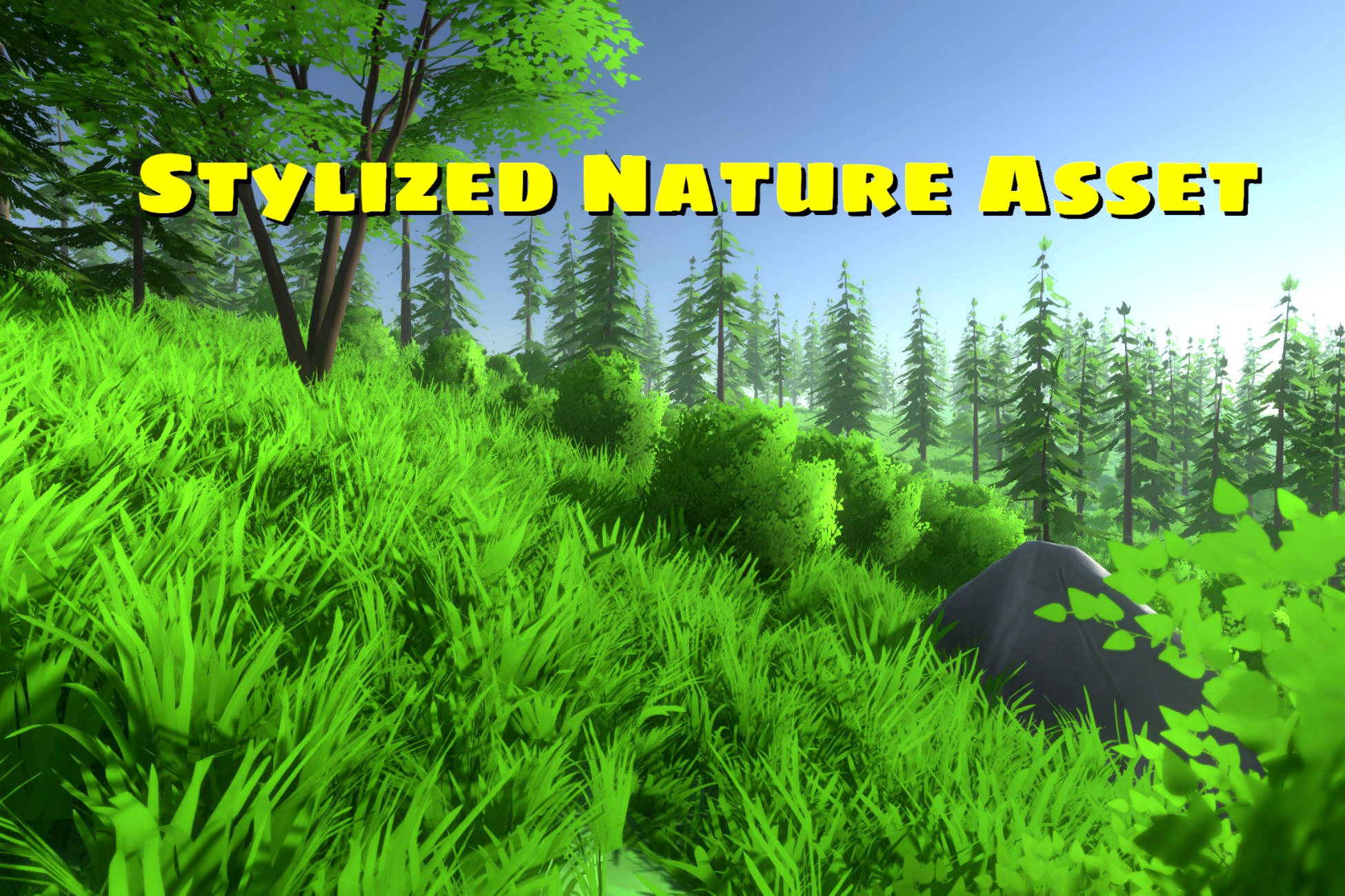 Stylized nature asset 3d model