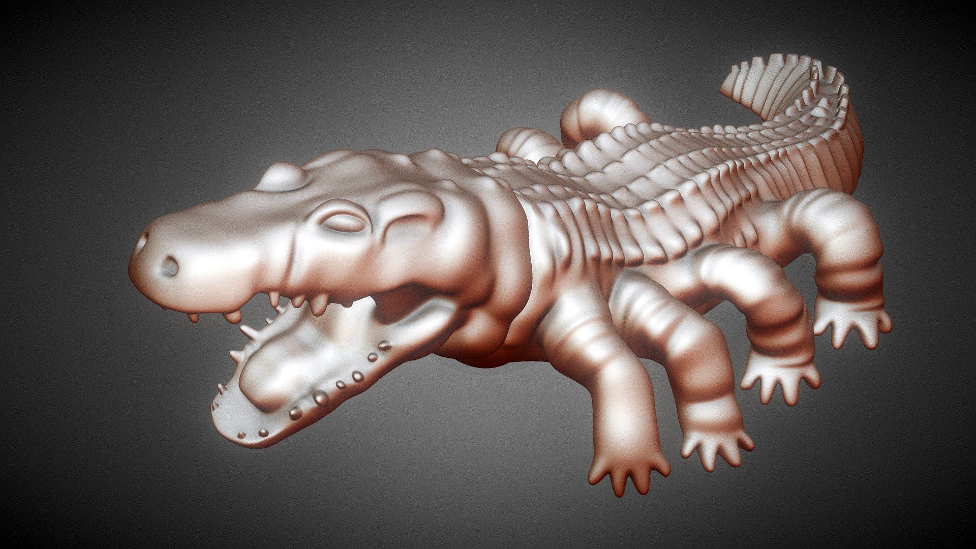 Crocodile 3d print model