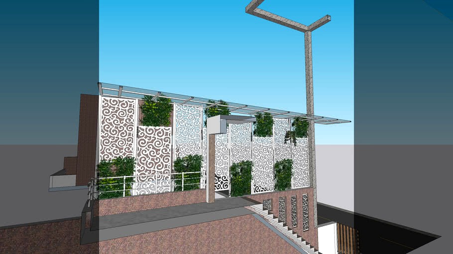 JAALI 3D WPC ACP MDF JAALI - ARJAFARSHAH model