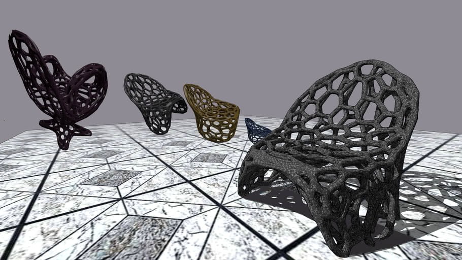 parametric furniture SEATING DEVELOPMENT vidale dac eirl 3d model