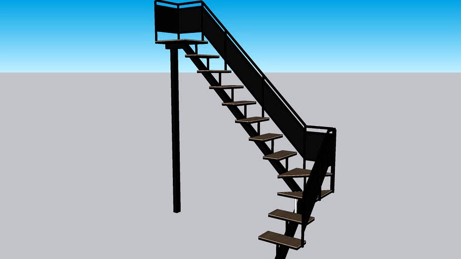 Tangga besi 3d model