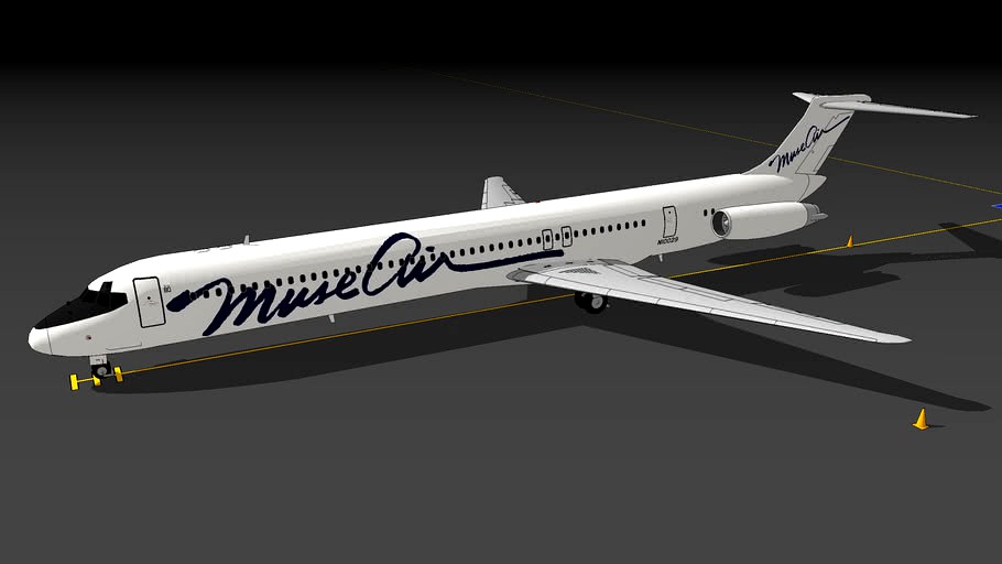 Muse Air McDonnell Douglas DC-9-81 (MD-81) (1982) 3d model