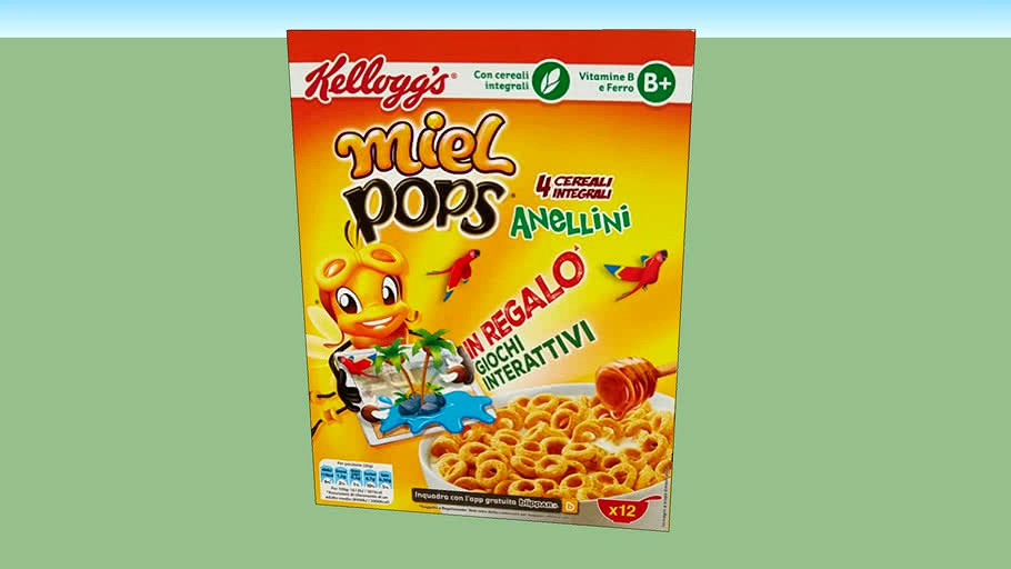 Kellogg's Miel Pops 3d model