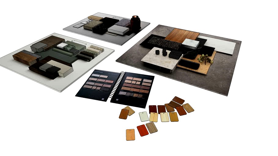 Materials Board Model by pooh 3d