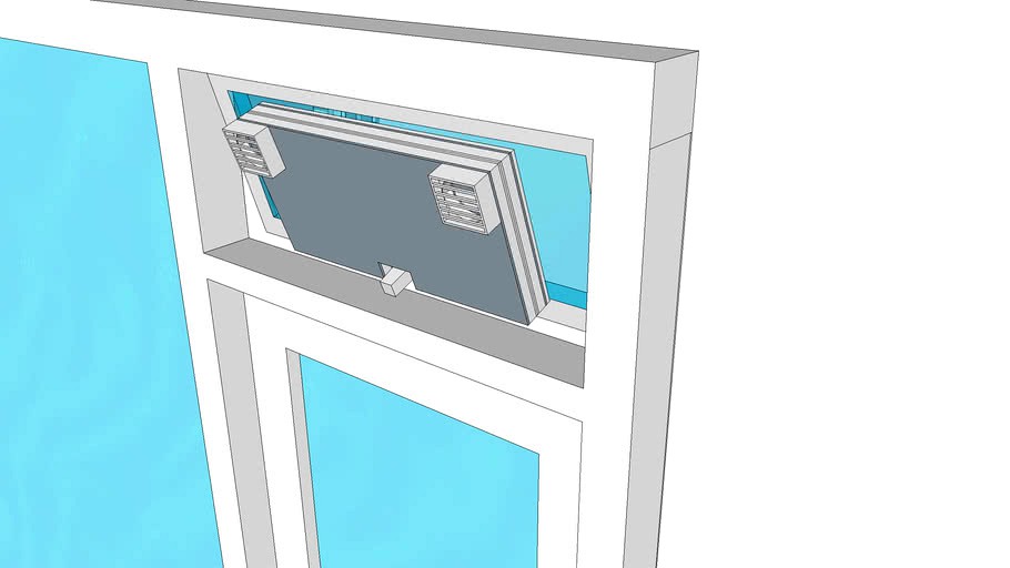 Window heat exchanger 3d model