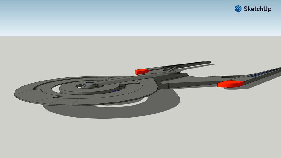 Uss Horizon Refit (Crossfield Class Starship Redesign) 3d model