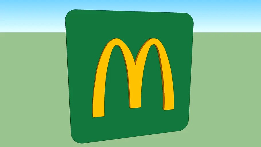 McDonald’s logo 2007 3d model