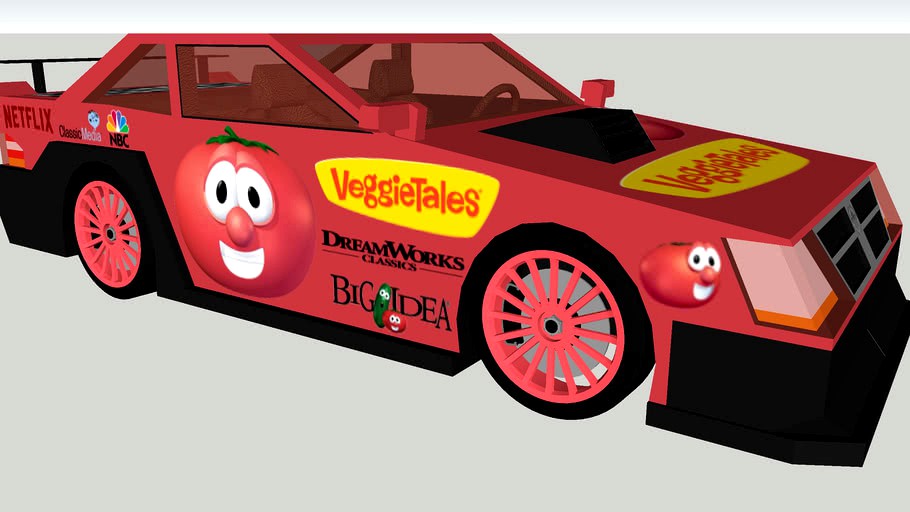 VeggieTales Bob The Tomato Car 3d model
