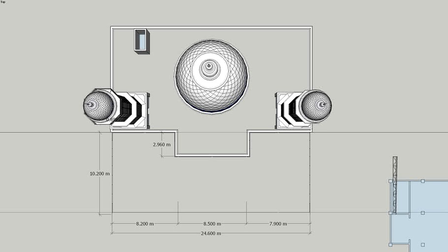 kubah masjid tuwang 3d model